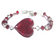 Murano Glass Red Heart Sterling Silver Bracelet – JKC Murano